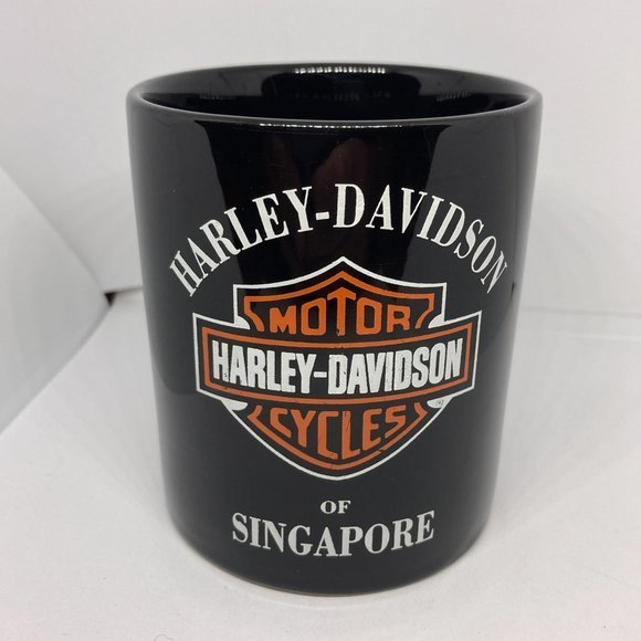 Harley-Davidson | Dining | Vintage Harley Davidson Of Singapore Black ...
